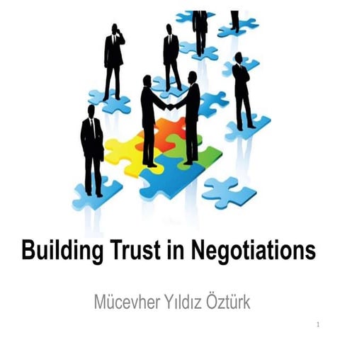 Building Trust In Negotiations | PPTX