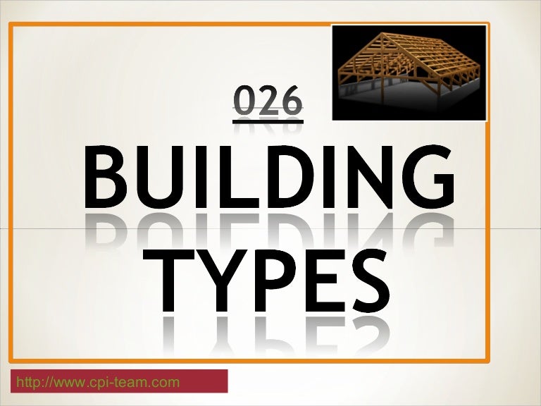 Building types