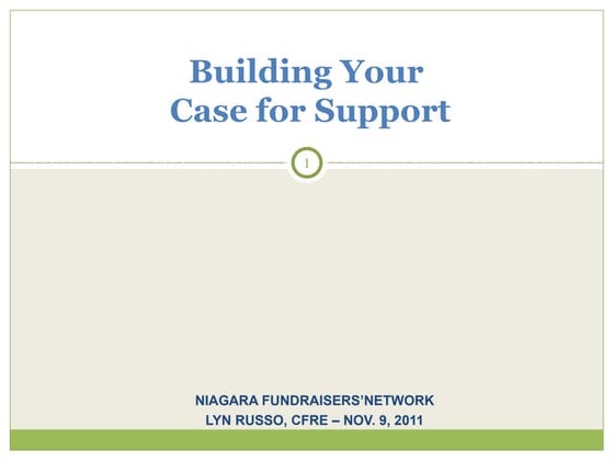 Non-Profit Case Study Brief | PDF