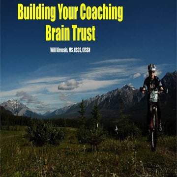 Building your coaching brain trust | PPTX