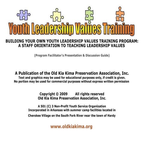Building your own_youth_leadership_values_training_program | PPT