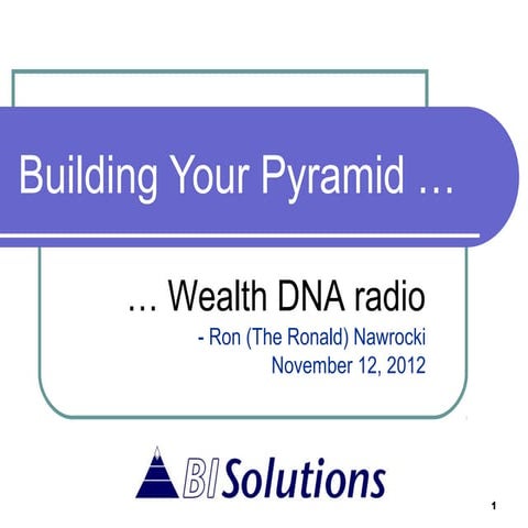 Building Your Investment Pyramid | PPT