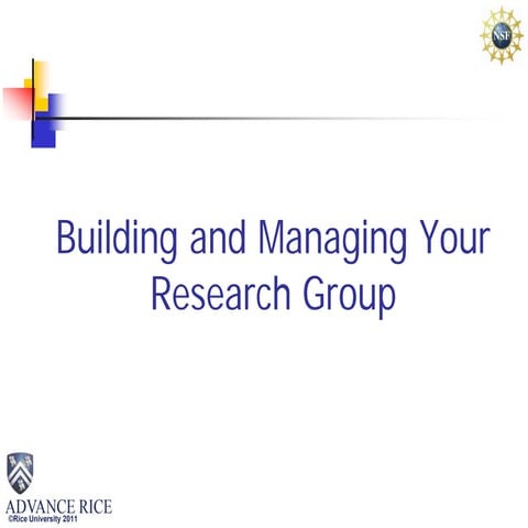 Building your research_group_nifp_2011_rev | PDF