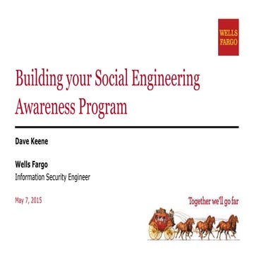 Building your social engineering awareness program | PPTX