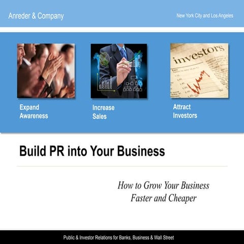 Build public relations into your company: Gary Fishman, Managing ...