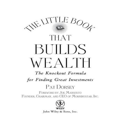 builds wealth.pdf | Stocks and Bonds | Personal Investing