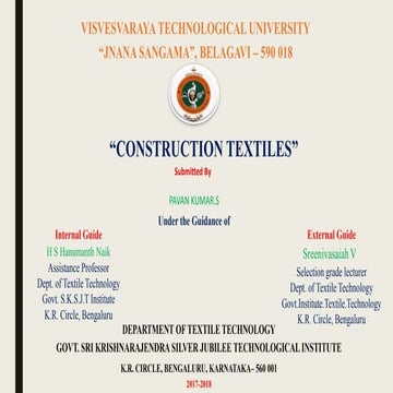 Build tech/Construction Textiles | PPTX