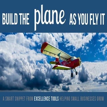 Build The Plane As You Fly It | PDF | Startups | Business