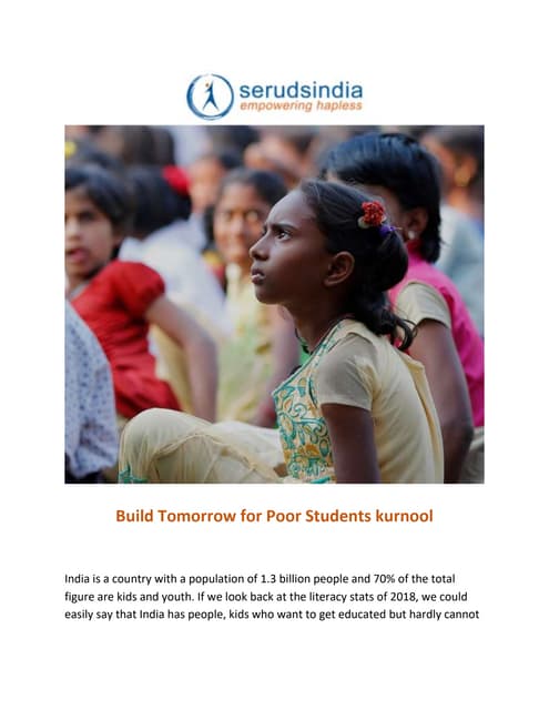 Make Charity for Poor Students To Strong India | PDF