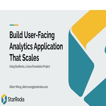 Build User Facing Analytics Application That Scales Using Starrocks Dlhpdf