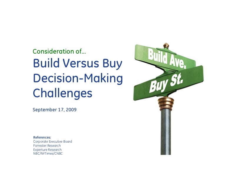 Build vs Buy Strategy