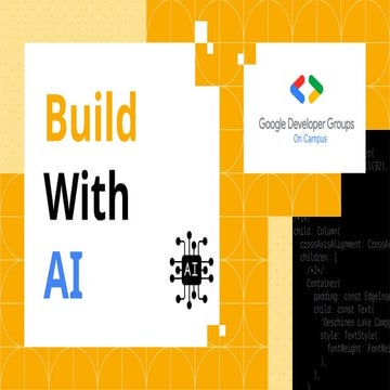Build With AI: GDG on Campus MGMCOE, Nanded | PPT