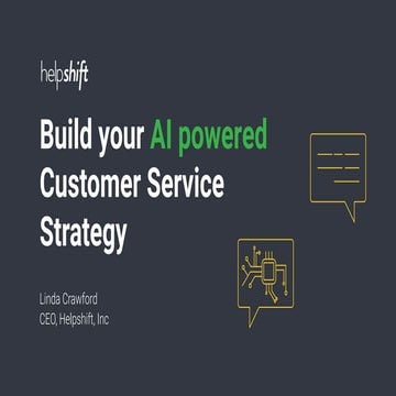 How To Build Your AI Powered Customer Service Strategy | PPT