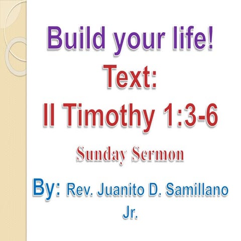 Build your life!!! | PPTX