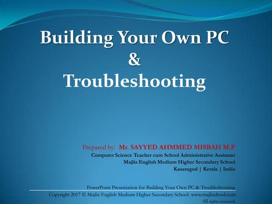 Troubleshooting for Grade 10 ICT Strand.pptx | IT and Internet Support | Internet