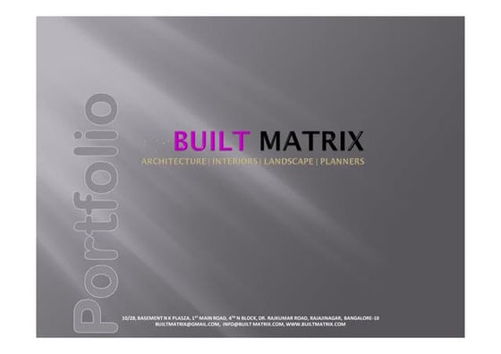 Aura Built Matrix | PPT