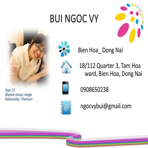 Bui ngoc vy cv presentation | PDF