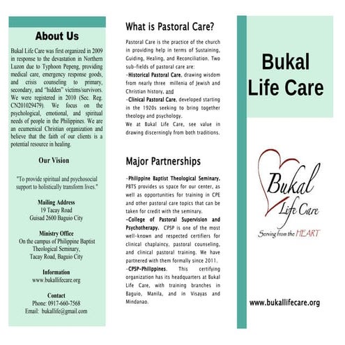 Bukal Life Care Brochure | PDF
