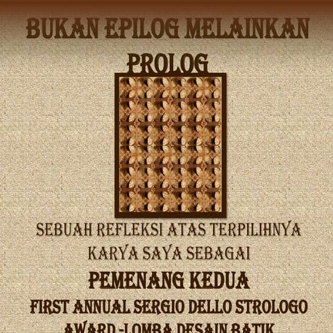Bukan epilog melainkan prolog | PPTX
