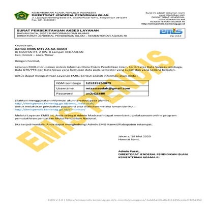 Bukti akun emis | PDF