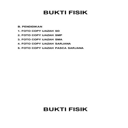 Bukti fisik | PDF