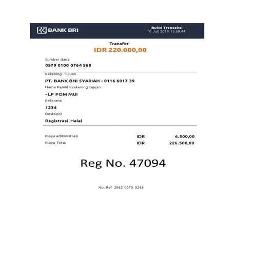 Bukti pembayaran halal phy.co
