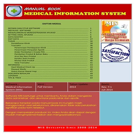 Manual Book Software Klinik & Apotek: Medical Information System (MIS ...