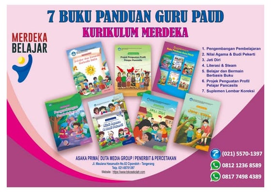 Paket Buku Kurikulum Merdeka PAUD Usia 3-4 Tahun TA 2024/2025 | PPT