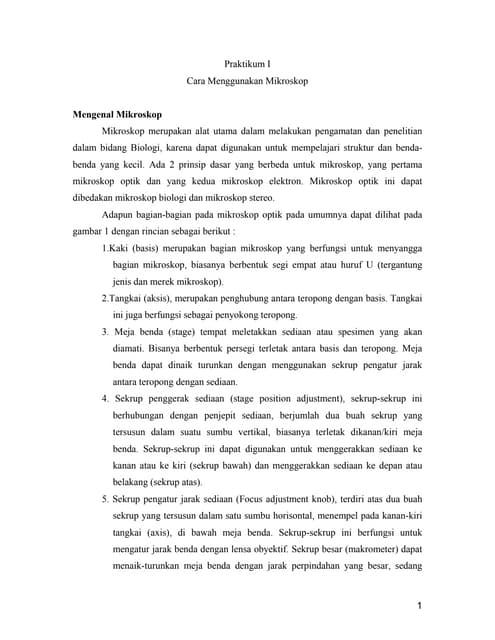 Pembuatan preparat segar | PPT