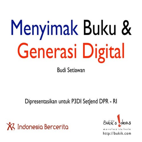 Buku dan generasi digital | PDF