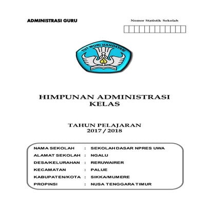 Buku himpunan adm kls sd | DOC