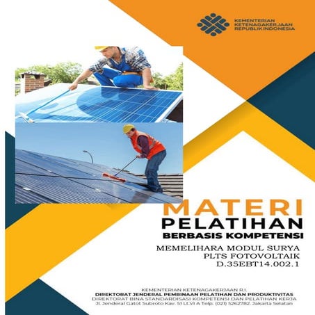 Buku Materi Memelihara Modul Surya PLTS Fotovoltaik.docx