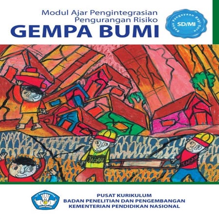 Buku panduan guru pendidikan prb gempa bumi sd, puskur, undp | PDF