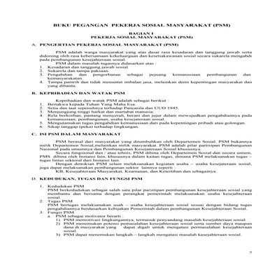 Buku Pegangan PSM | DOC