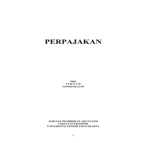 Buku perpajakan | PDF