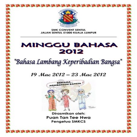 Buku prog minggu bm 2012 | PDF