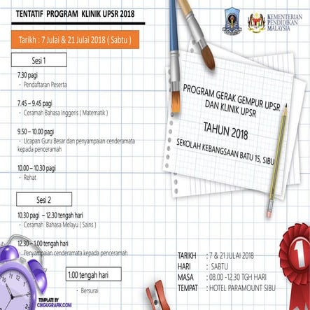 Buku program gerak gempur upsr | PPT