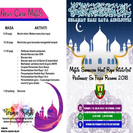 Buku program hari raya skfr | PDF