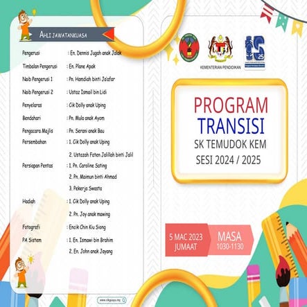 Buku Program Transisi Tahun 1 Tahun 2024 sekolah rendahpptx | PPT