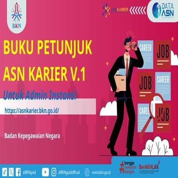 BUKU RINGKAS ASN KARIER untuk admin seleksi terbuka jptp | PPTX