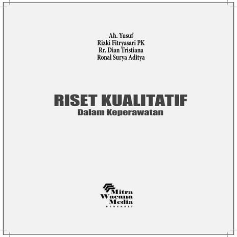 Buku riset kualitatif dalam keperawatan | PDF