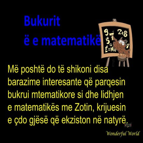 Bukurite e matematikes | PPS