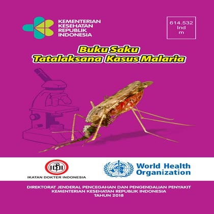 Buku Saku Tata Laksana Malaria Kemenkes. | PDF