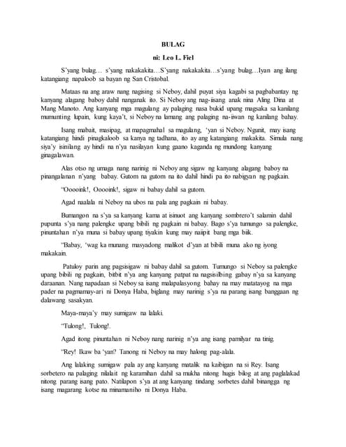 Ang Dalawang Magkaibigan | DOCX