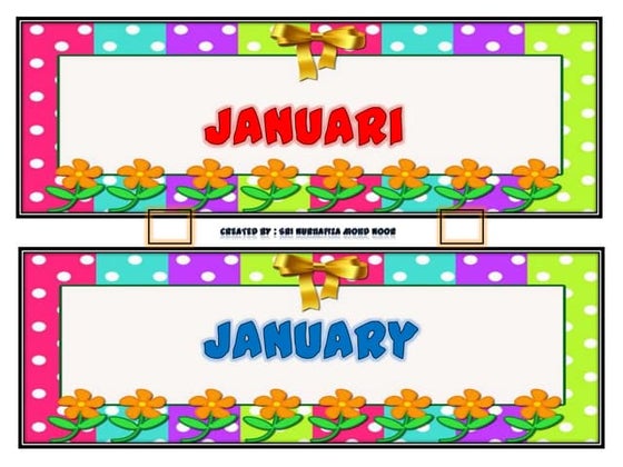 nama-bulan-dalam-setahun | PPT