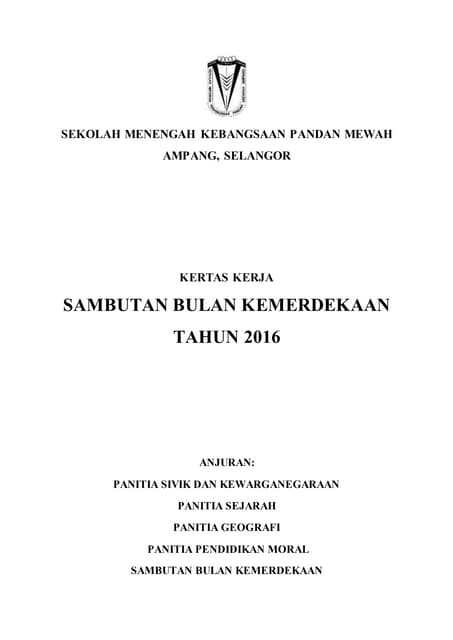 HIASAN KELAS BUNGA MERDEKA UNTUK HARI KEMERDEKAAN | DOCX | National & Civic Holidays | Holidays