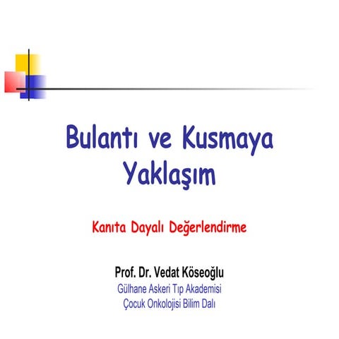 Bulanti ve Kusma | PPT