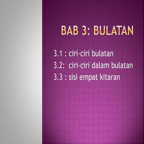 NOTA TINGKATAN 3 : TAJUK BULATAN DALAM SFERA | PPTX