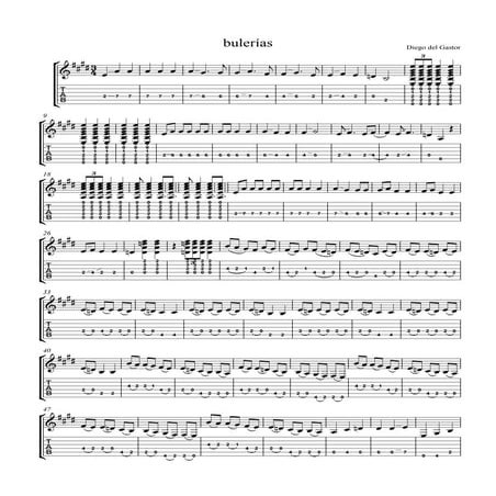Bulerias diego del gastor | PDF