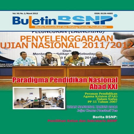 Buletin BNSP Edisi 1 Th 2012 | PDF